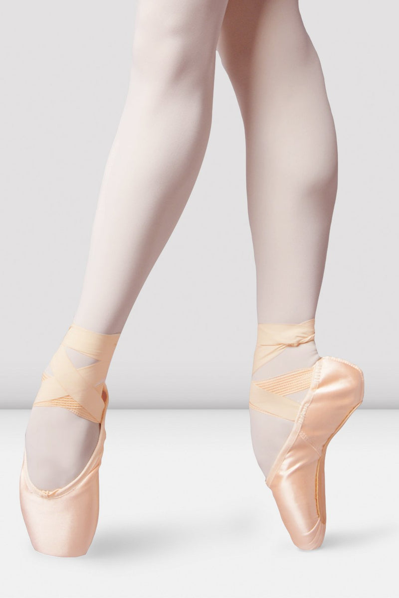 Bloch - 'Balance Lisse' Wider Tapered Platform U-Vamp Satin Pointe Sho ...